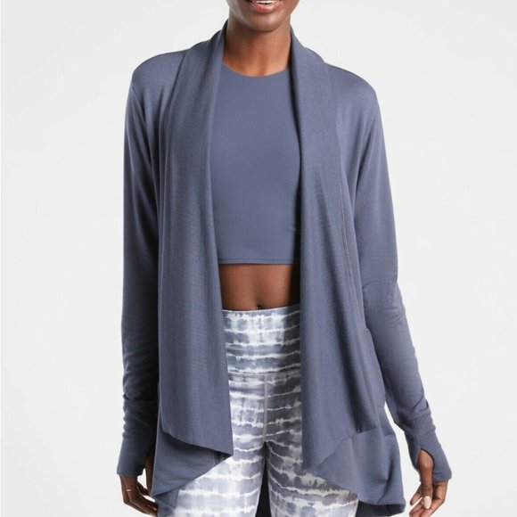 Athleta | Sweaters | Athleta Medieval Violet Pockets Nirvana Pranayama ...